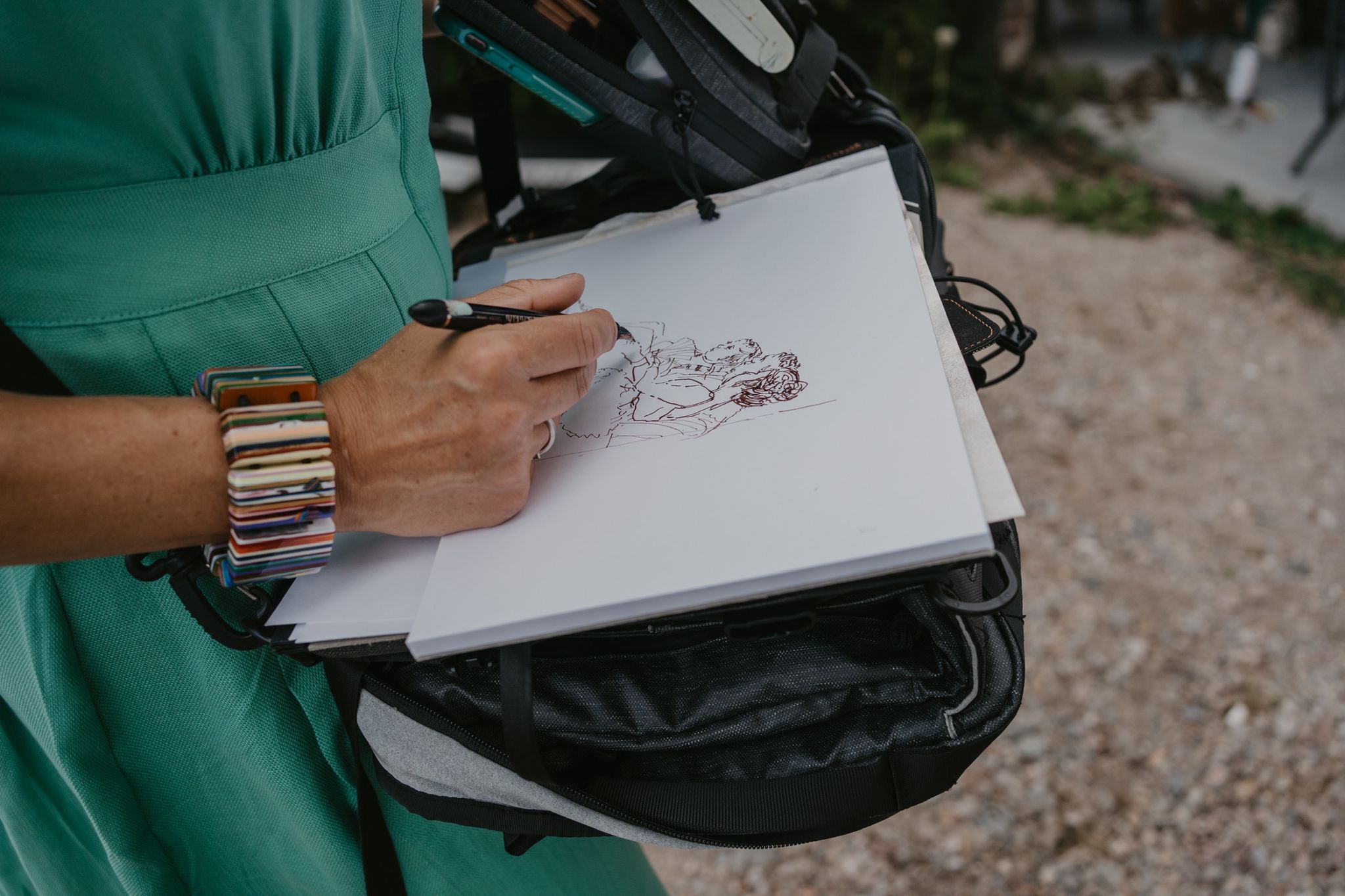 Live tekenen - Reportage Illustrator, live tekenaar, stadstekenaar Haarlem